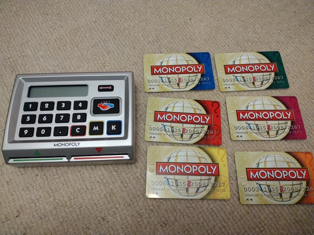 MONOPOLY WORLD EDITION Spare Replacement Card Machine With 6 Cards EUR ...