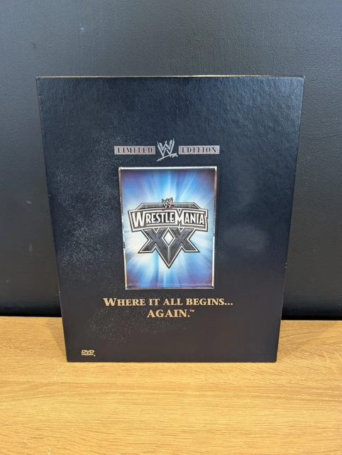 WWE WRESTLEMANIA XX 20 Limited Edition Collectors DVD Set (1961/6000) £ ...