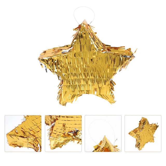 NEW YEARS EVE Pinata Star Piñata Gold Foil Game Prop Banquet Baby £16. ...