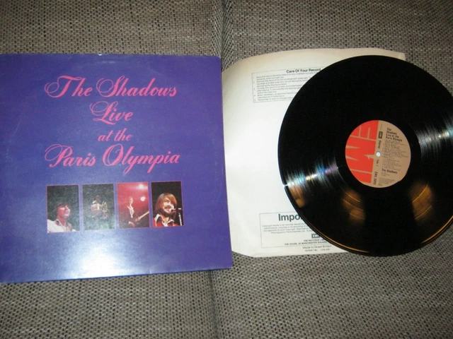 THE SHADOWS-LIVE AT the Paris Olympia1975LP3095UK-Vinyl gut plus(nahe ...
