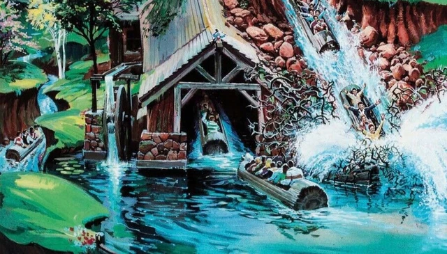 SPLASH MOUNTAIN CONCEPT Art Exterior Disneyland Walt Disney World ...