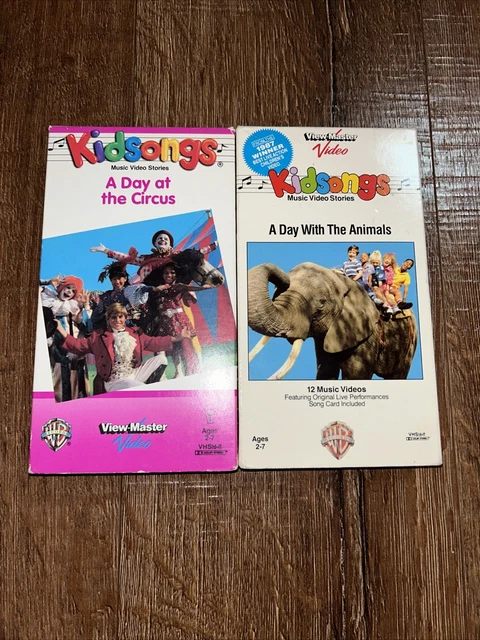 KIDSONGS 2 VHS Tapes Vintage- A Day With The Animals And A Day At The ...