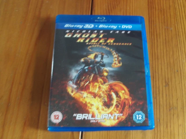 GHOST RIDER: SPIRIT of Vengeance Blu-ray 3d (2012)Nicolas Cage, 2 discs ...