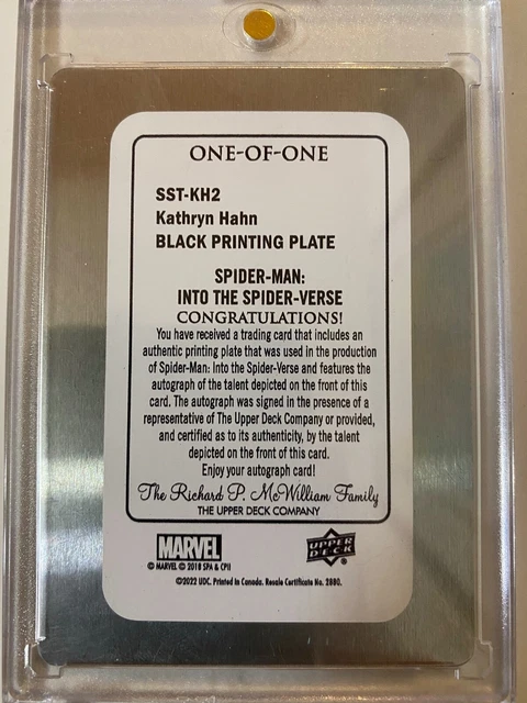 2022 Spider Man Into The Spider Verse Kathryn Hahn Doc Ock Auto 11 Plate £84059 Picclick Uk