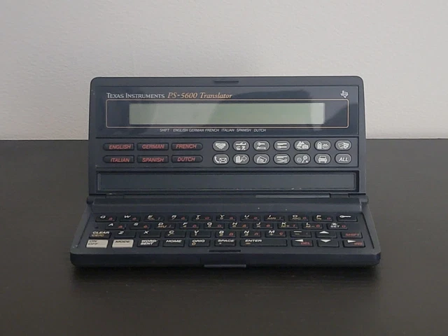 TEXAS INSTRUMENTS PS 5600 Electronic Language Translator & Databank $25 ...