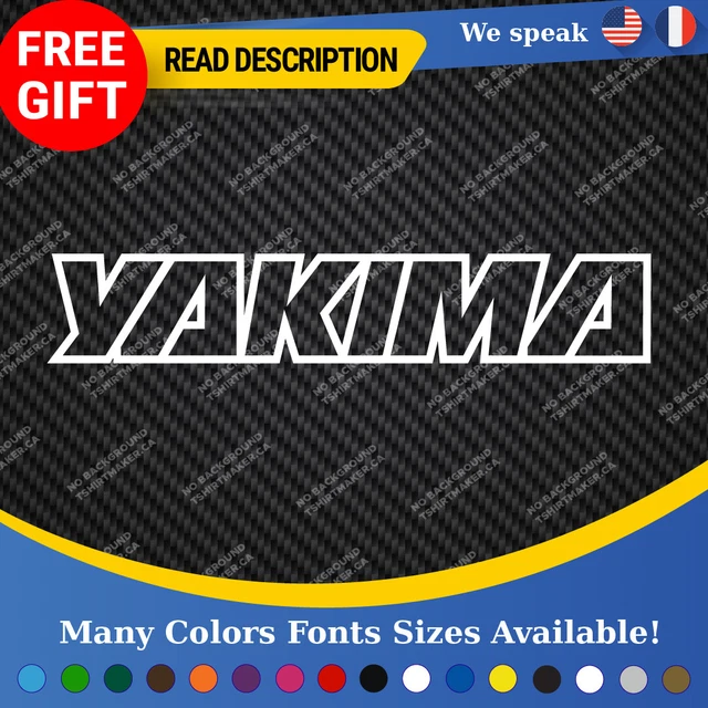 YAKIMA CAR BUMPER Rack Roof JDM VINYL DECAL STICKER $8.65 - PicClick CA