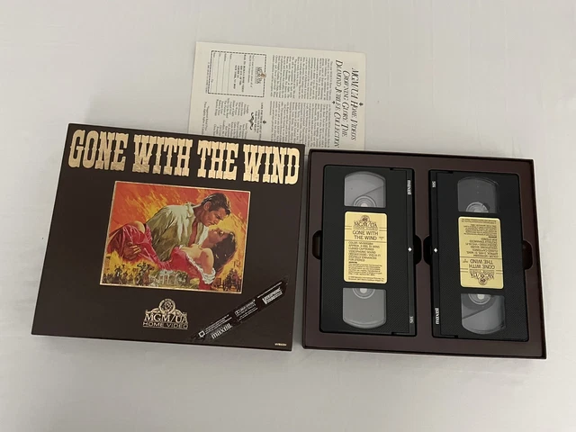 COLLECTORS EDITION GONE With The Wind VHS Box Set Part 1 and 2 MGM ...