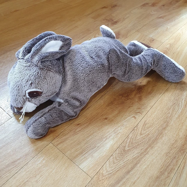 IKEA VANDRING HARE RABBIT BUNNY PLUSH SOFT TOY Brown White 15" Long ...