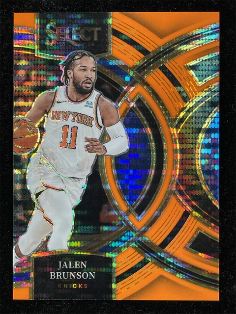 2023 24 Panini Select Jalen Brunson 194 Premier Fotl Orange Pulsar 5