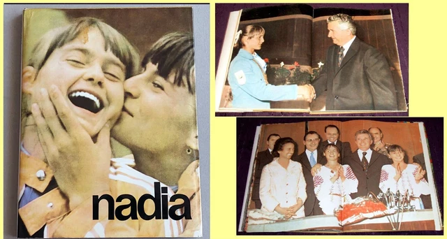 1977 NADIA COMANECI gymnastics illustrated album, Montreal Olympics ...