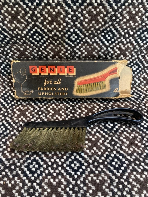 VINTAGE BETTERWARE GENIE fabric & upholstery metal wire bristle brush ...