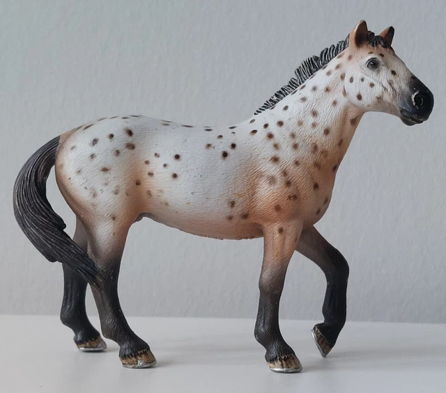 SCHLEICH KNABSTRUPPER HORSE Stallion 13689 VGC RARE RETIRED £12.95 ...
