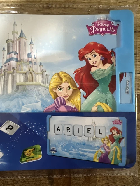 WOOLWORTHS DISNEY WORDS tiles Magnetic Message Board Princesses Ariel ...