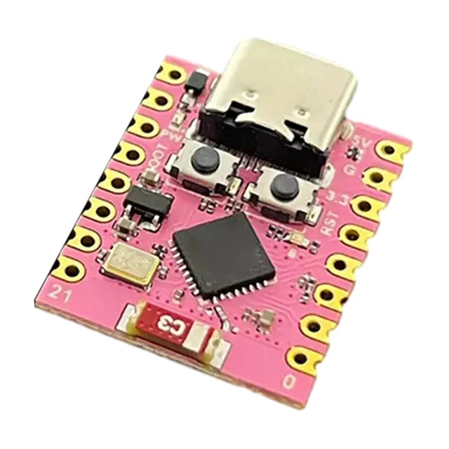 Esp32 C3 Dev Board 3 3 6v Power Supply Esp32 Supermini Low Power Pink 10 42 Picclick Au