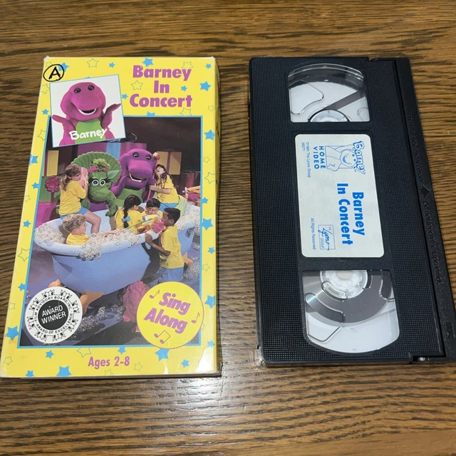 BARNEY & FRIENDS Barney In Concert VHS 1990 Video Tape Sing Along $33. ...