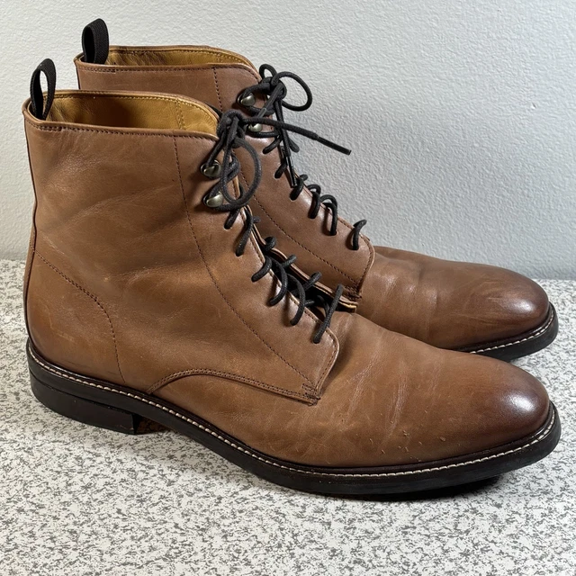 COLE HAAN WAGNER Grand Plain Toe Leather Boots Grand.OS C30036 Men's ...