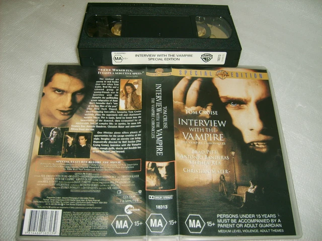 INTERVIEW WITH THE VAMPIRE - 1994 Warner VHS - Brad Pitt:Tom Cruise ...
