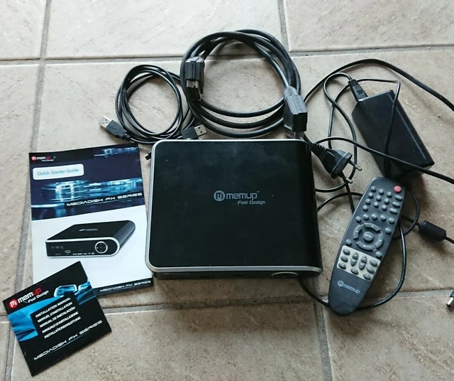 MEMUP MEDIADISK PLAYER FX Series 500GB Medienfestplatte HDMI SCART inkl ...