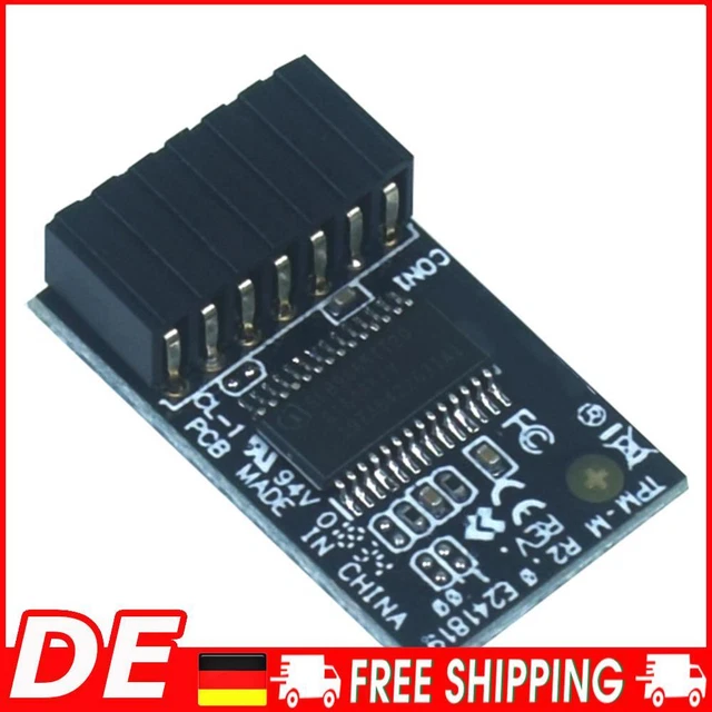 FÜR ASUS TPM-M R2.0 TPM-Modul 15 x 25 mm Computer TPM-M R2.0 für Asus ...