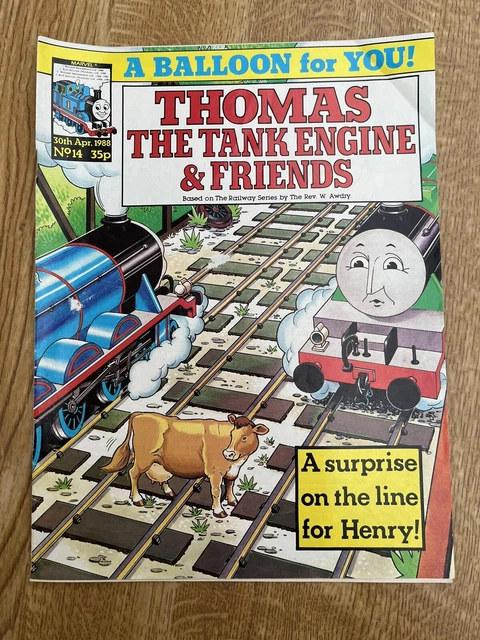 VINTAGE THOMAS THE Tank Engine & Friends Marvel Comic No. 14 £9.00 ...