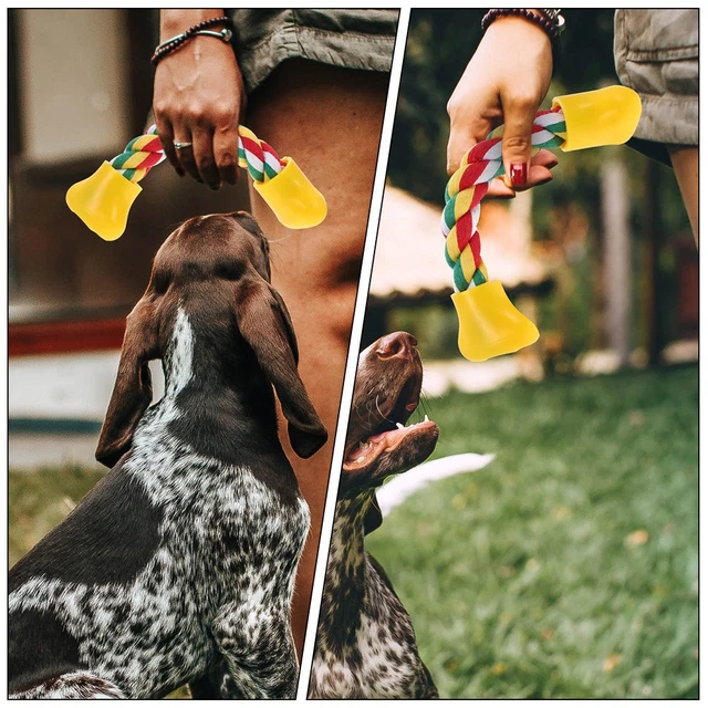 PET CHEWING TOY Cotton Rope Bone Shaped Dog Toy For Puppy Training $16. ...