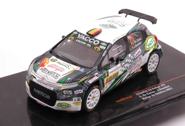 COCHE AUTO RALLY Escala 1:43 Ixo Citroen C3 Rally Du Condroz-Huy 2021 ...