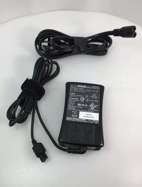 42V 42 VOLT Epson Power Supply PictureMate Photo plug Cable B271A ...
