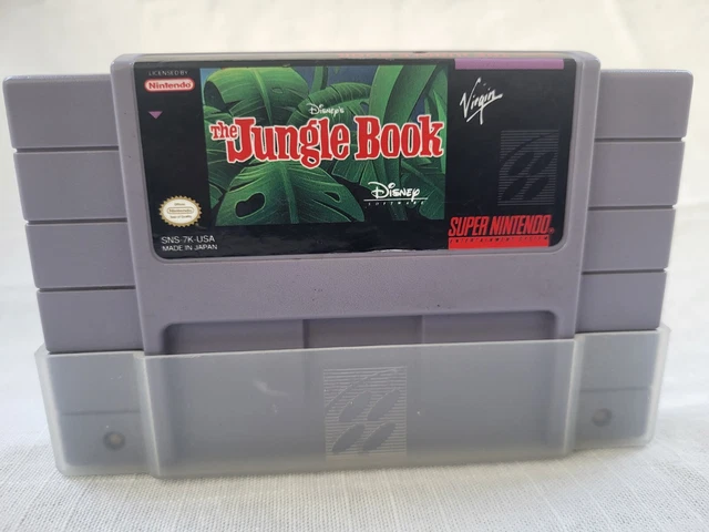THE JUNGLE BOOK Game Super Nintendo SNES Authentic W/Cartridge ...
