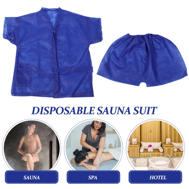 5 SETS DISPOSABLE Sauna Suit Bath Skirt Saunas Bathrobes Women £21.38 ...