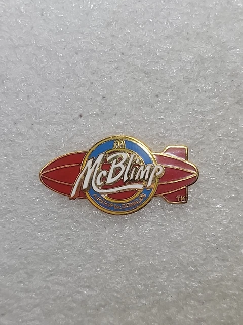 VINTAGE MCDONALDS MCBLIMP Airship MCD Enamel Lapel Pin £18.35 - PicClick UK