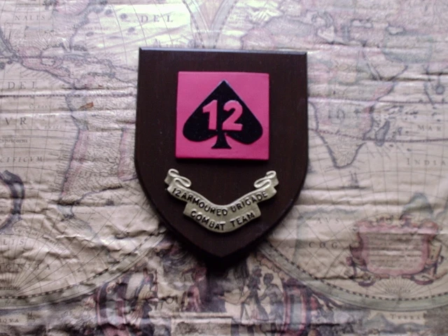 BRITISH ARMY REGIMENTAL Plaque Shield 12TH ARMOURED BRIGADE COMBAT TEAM ...