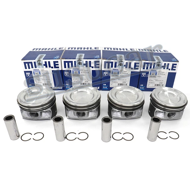 MAHLE 4X PISTONS Rings Set Φ83mm STD 2740302417 For Mercedes-Benz M274 ...