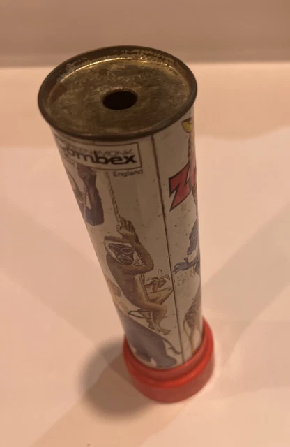 VINTAGE 1960S TOY Zooscope Kaleidoscope Green Monk Combex Made in UK ...
