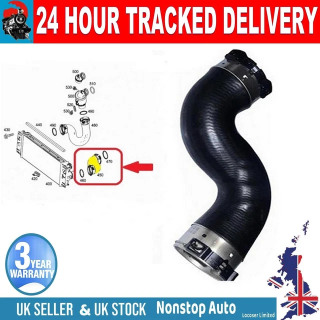 TURBO INTERCOOLER HOSE Pipe For Mercedes Sprinter 9065281582 £28.10 ...