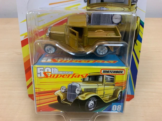 2019 MATCHBOX 50TH Anniversary Superfast ‘32 Ford Pickup w/ Real Riders ...