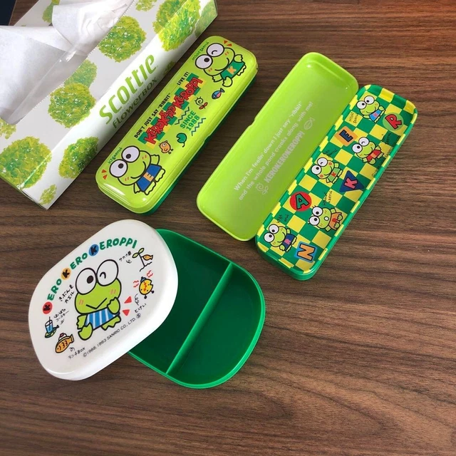 KERO KERO KEROPPI Pen Case Lunch Box Sanrio Original Limited Vintage ...