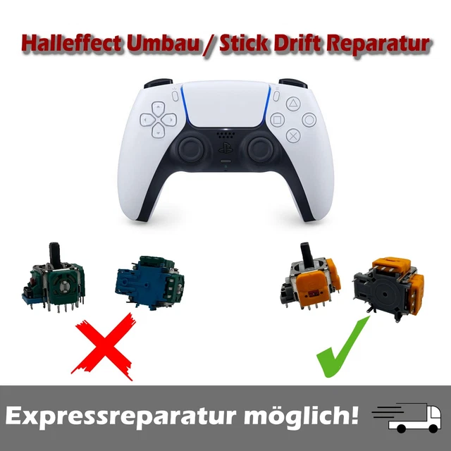 SONY PS5 PS4 Controller Hall Effect Effekt Stick Drift V4 Reparatur ...