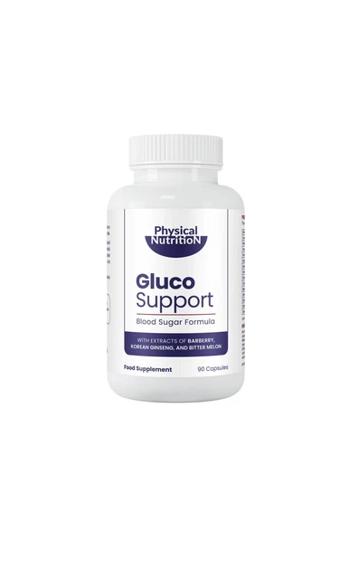 PHYSICAL NUTRITION GLUCO Support Blood Sugar Formula - 90 Capsules BBD ...