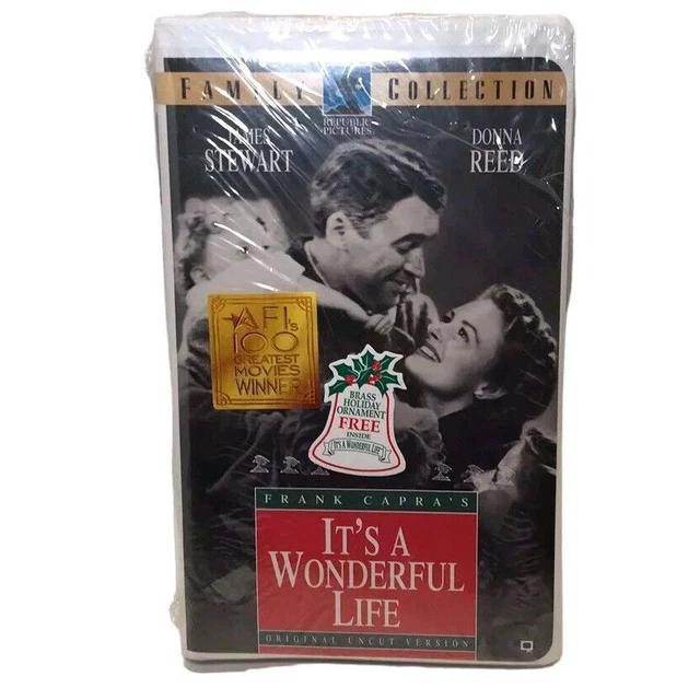 IT'S A WONDERFUL Life VHS Clamshell Case Original Uncut Version New ...