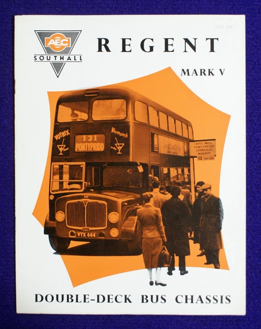 AEC REGENT MARK V Passenger Chassis Bus Coach Brochure Double Deck 1958 ...