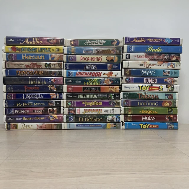 LOT OF 36 Walt Disney Classic VHS Tapes. Pre-owned. Not tested. Clam ...