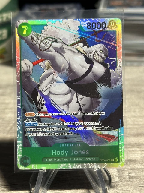 ONE PIECE HODY Jones OP06-035 SR Wings of the Captain One Piece TCG anglais M/NM EUR 5,63 ...