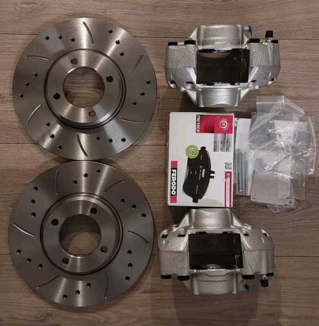 FORD CORTINA MK3 Mk4 Mk5 M16 Front Caliper Kit Brake Disc D&G, Pads ...
