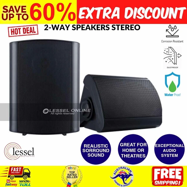 STUDIO SPEAKERS 5.25& 2 Way Indoor Outdoor Bookshelf Ceiling Speakers ...