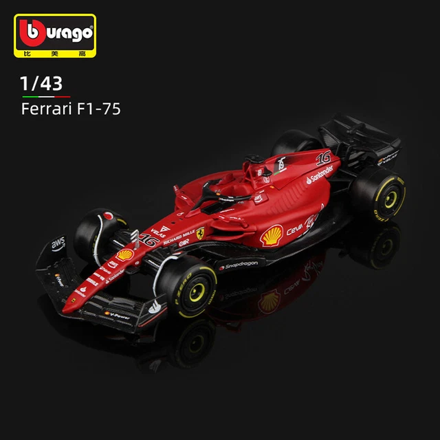 1:43 CHARLES LECLERC Modello FERRARI FORMULA 1 F1 F1-75 #16 2022 ...