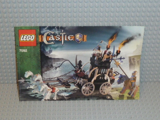 LEGO® CASTLE 7092 Bauanleitung Skelett Gefangegen Kutsche instruction ...