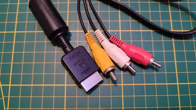 CÂBLE VIDÉO PIÈCE détachée console de jeux Sony Playstation 1 Ps1 SCPH ...