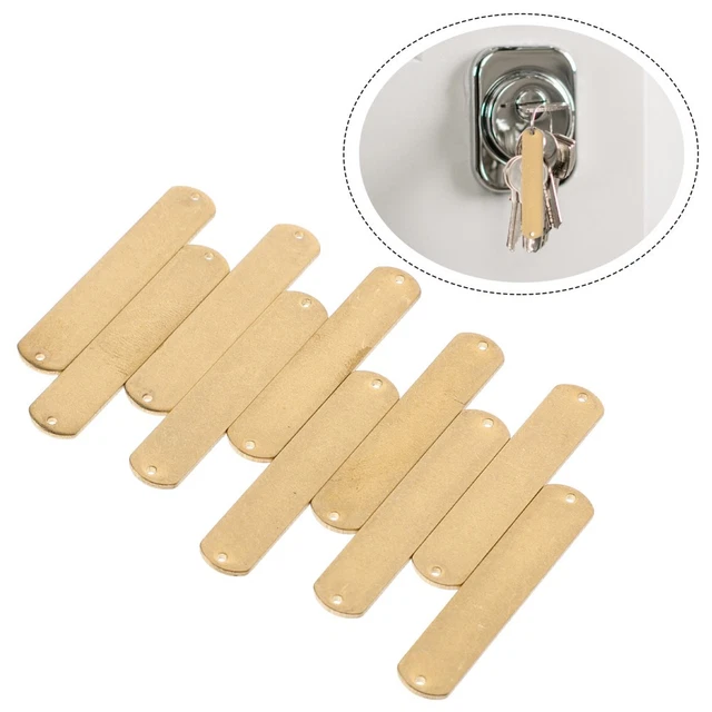 10PCS PORTABLE KEY Tags Blank Key Labels Multi-use Luggage Tags ...