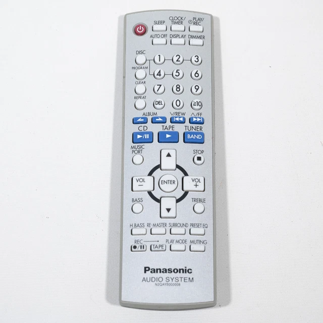 PANASONIC N2QAYB000008 AUDIO System Remote Control - Genuine OEM ...