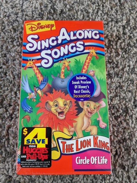 DISNEYS SING ALONG Songs - The Lion King: Circle of Life (VHS, 1994 ...